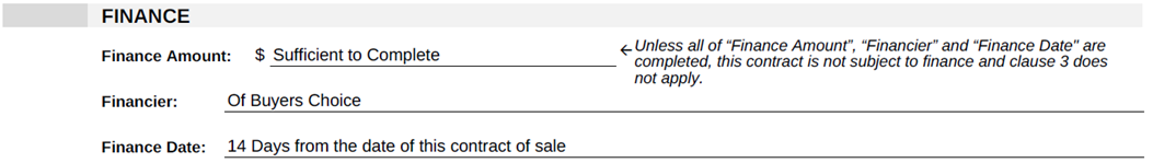 Everything you need to know about the FINANCE CLAUSE when buying a ...