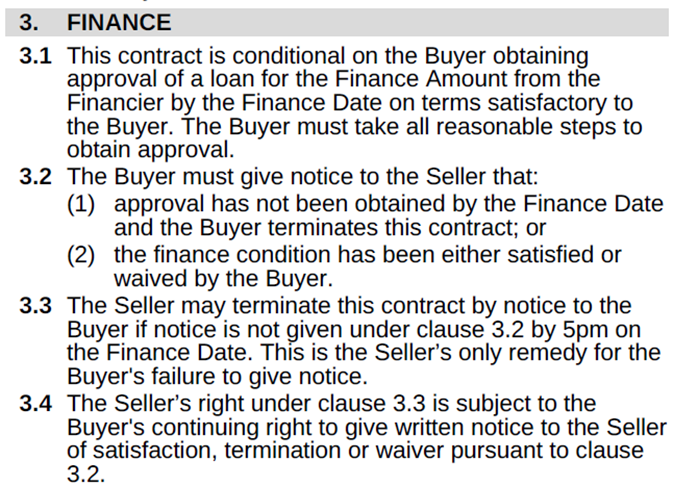 Everything you need to know about the FINANCE CLAUSE when buying a ...